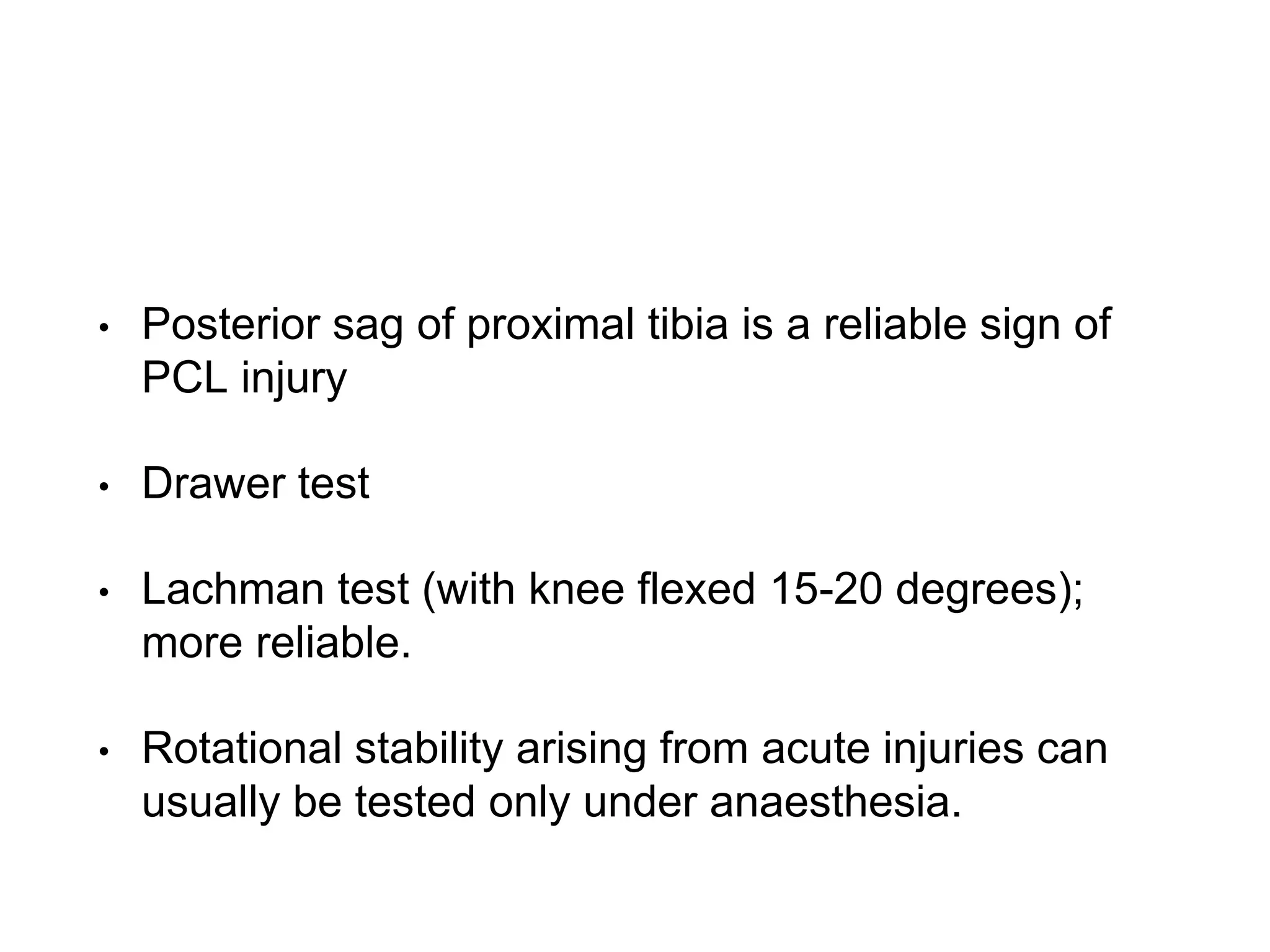Ligament injury to knee: ACL | PPTX
