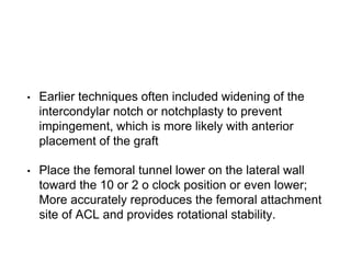 Ligament injury to knee: ACL | PPTX
