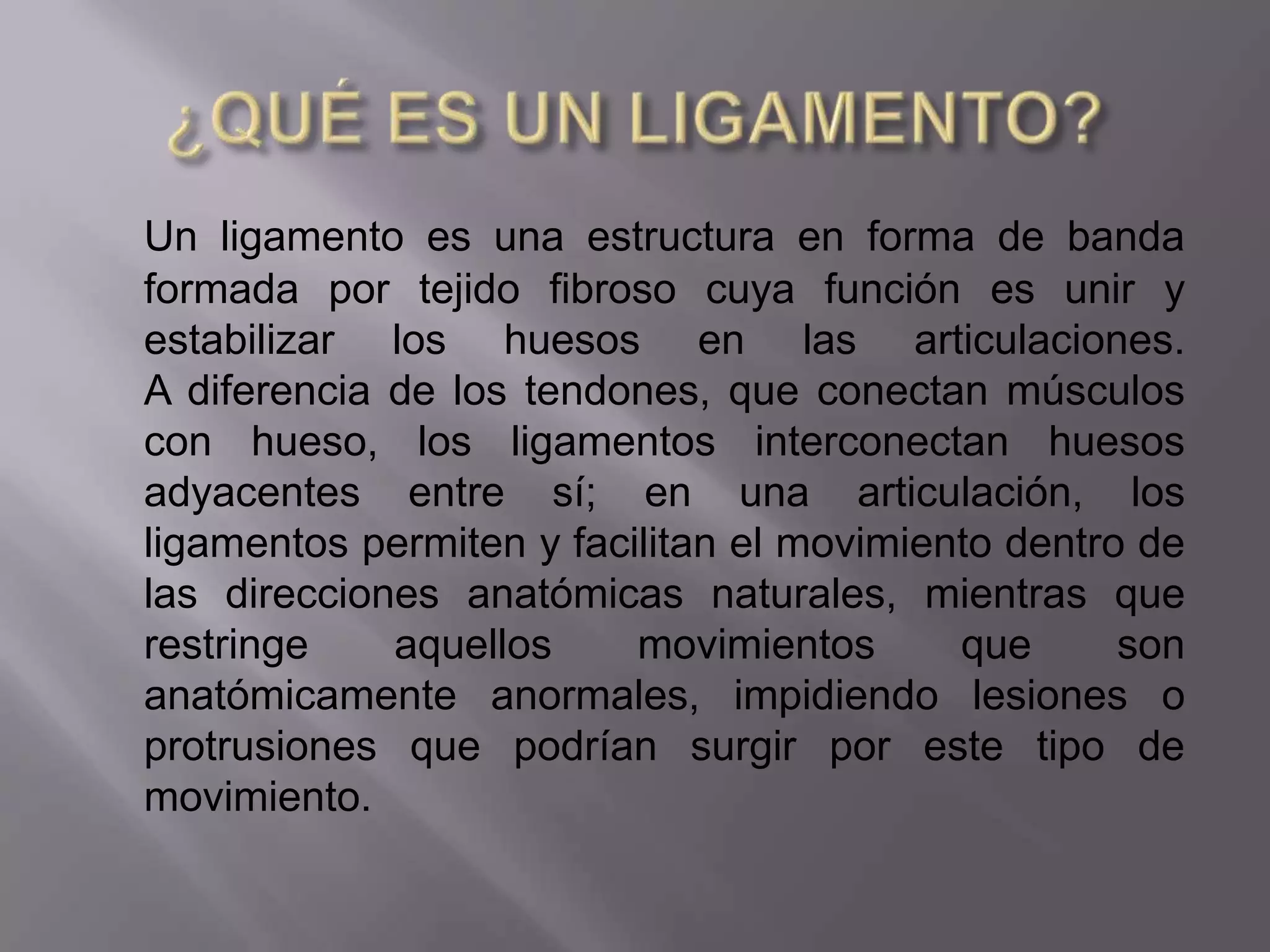 Ligamentos | PPTX