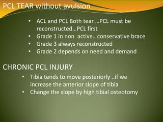 Ligamentous injury around knee joint | PPTX