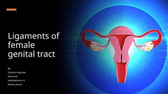 Ligaments of female genital tract .pptx