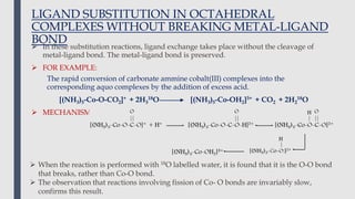 Ligand substitution reactions | PPTX