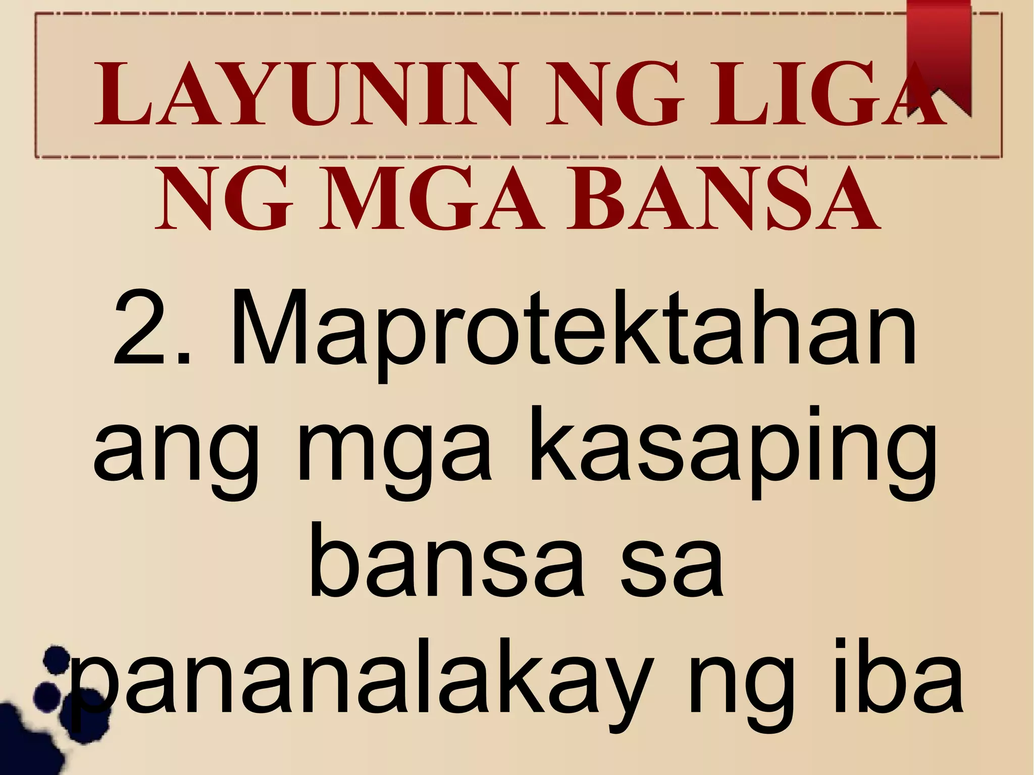 Liga ng mga bansa | PPT