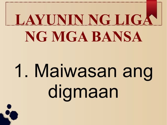 Liga ng mga bansa | PPT