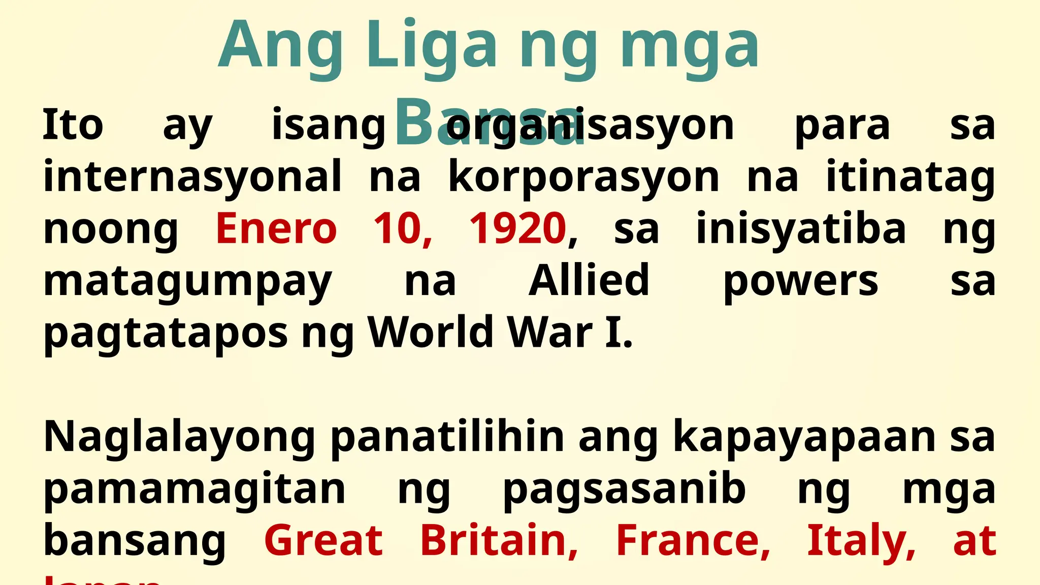 LIGA NG MGA BANSA AT LIHIM NA KASUNDUAN.pptx