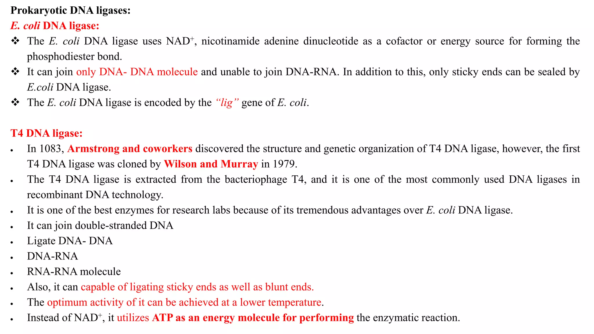 Ligase enzyme | PDF
