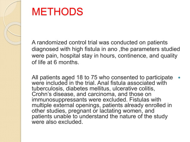 Ligation of Intersphincteric Fistulous Tract vs Endorectal Advancement.pptx