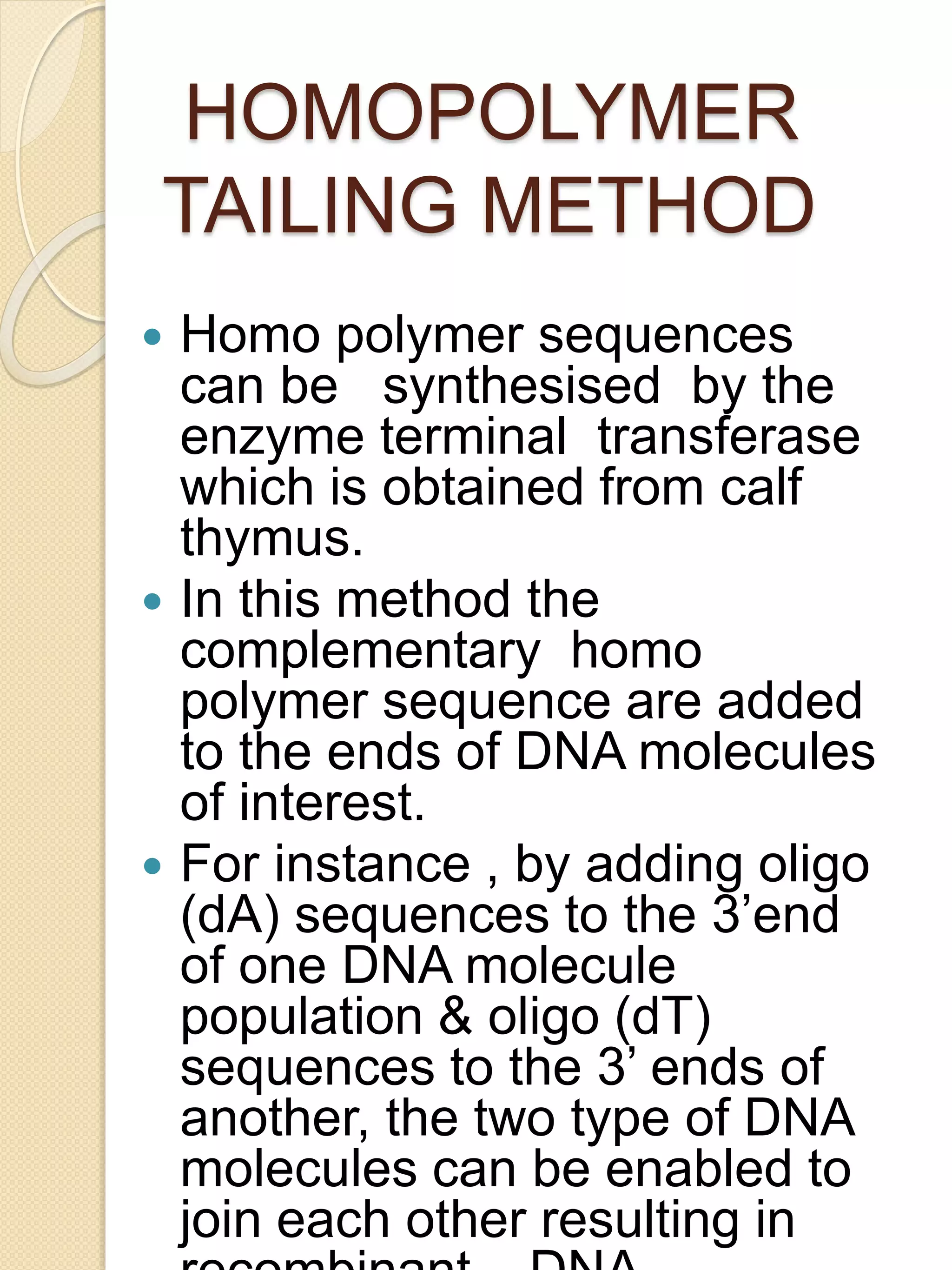 LIGATION OF VECTOR & PASSENGER DNA | PPTX