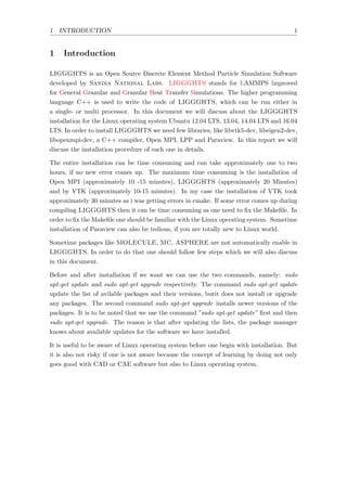 LIGGGHTS installation-guide | PDF