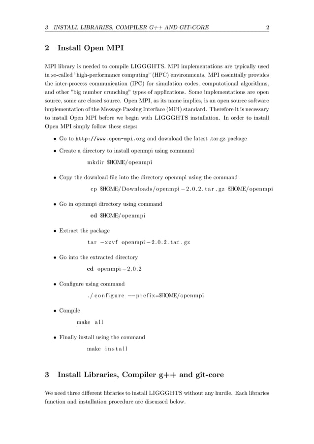 LIGGGHTS installation-guide | PDF