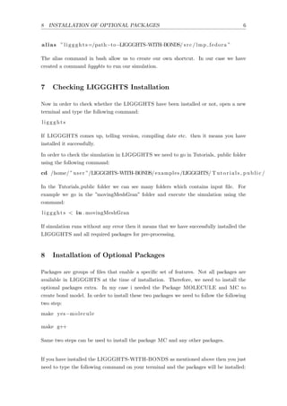 LIGGGHTS installation-guide | PDF