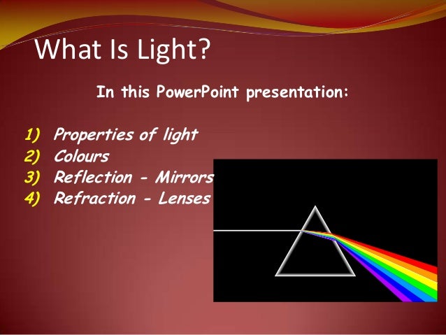 Science of Light