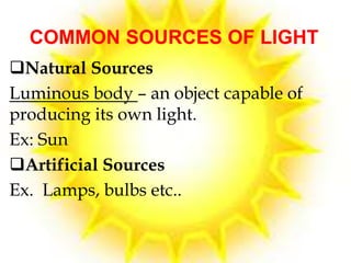Light | PPTX | Physics | Science