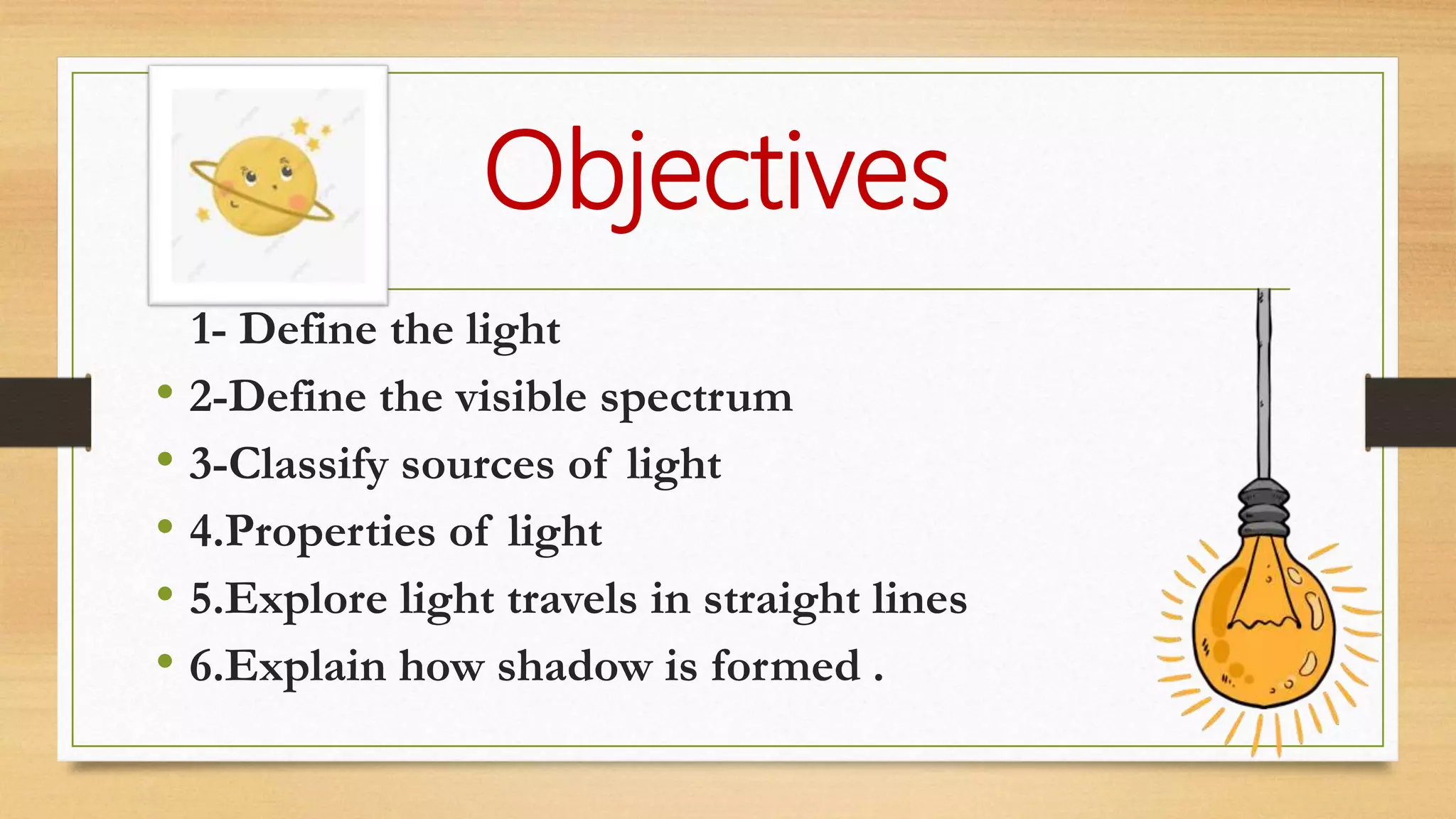 Light presentation for grade 5 | PPTX