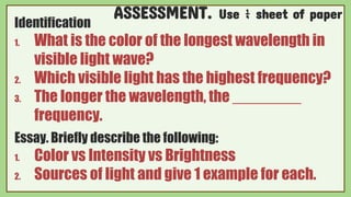 Physics 7 - Light (characteristics, properties, kinds and types of ...