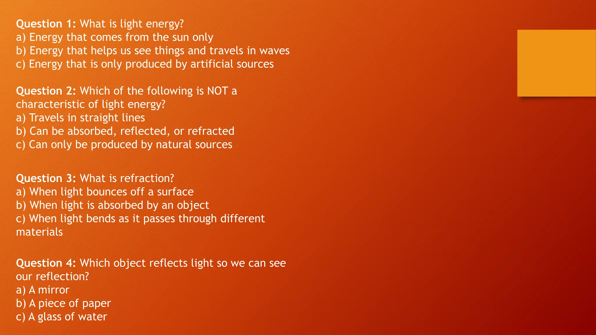 Light-Energy, Uses, Importance, Characteristics and Sources PPT | PPT