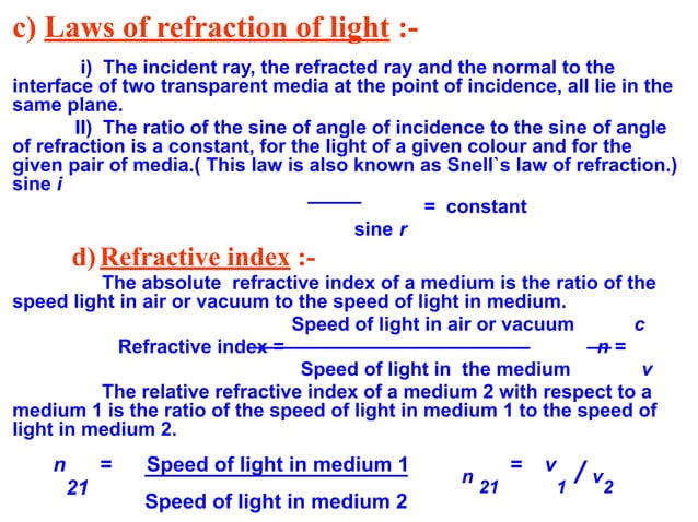 Light reflection and refraction.ppt | Physics | Science