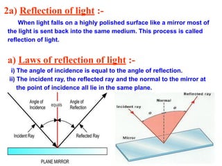 Light reflection and refraction.ppt | Physics | Science