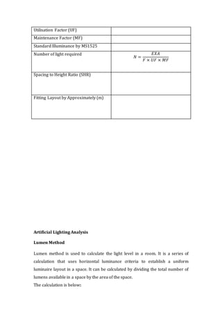 Light analysis | DOCX