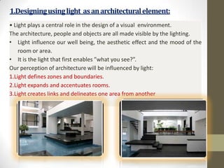 Light and architecture | PPTX