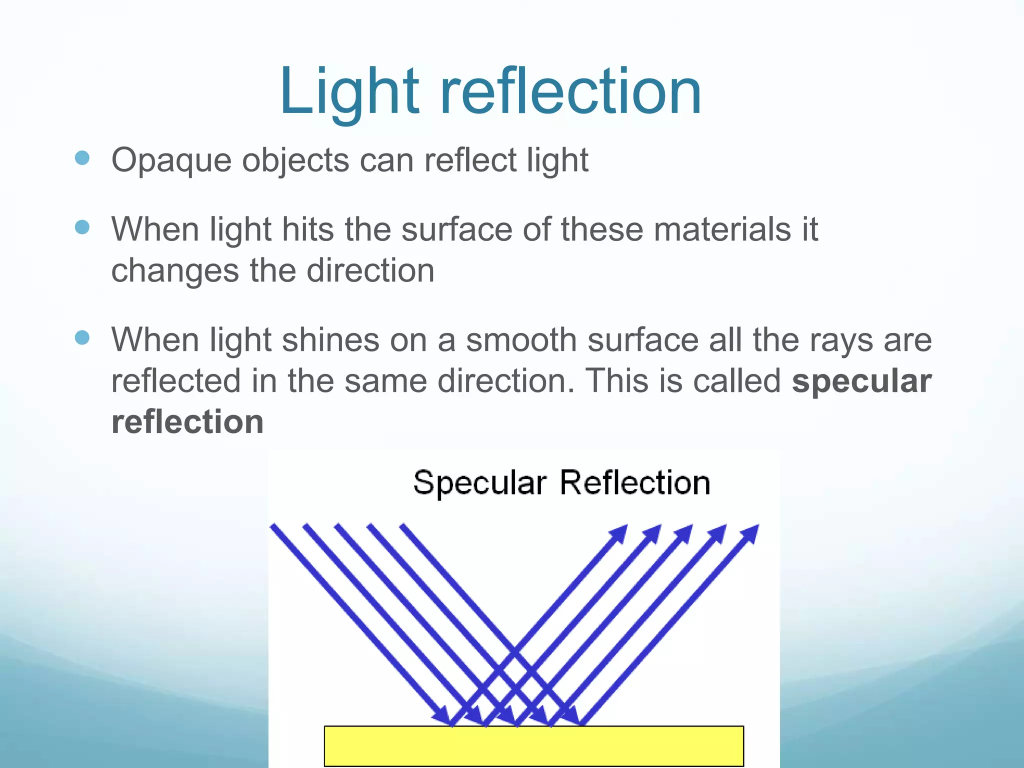 Light and colour | PPT