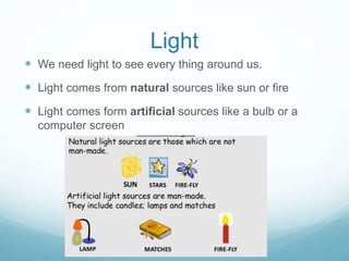 Light and colour | PPT