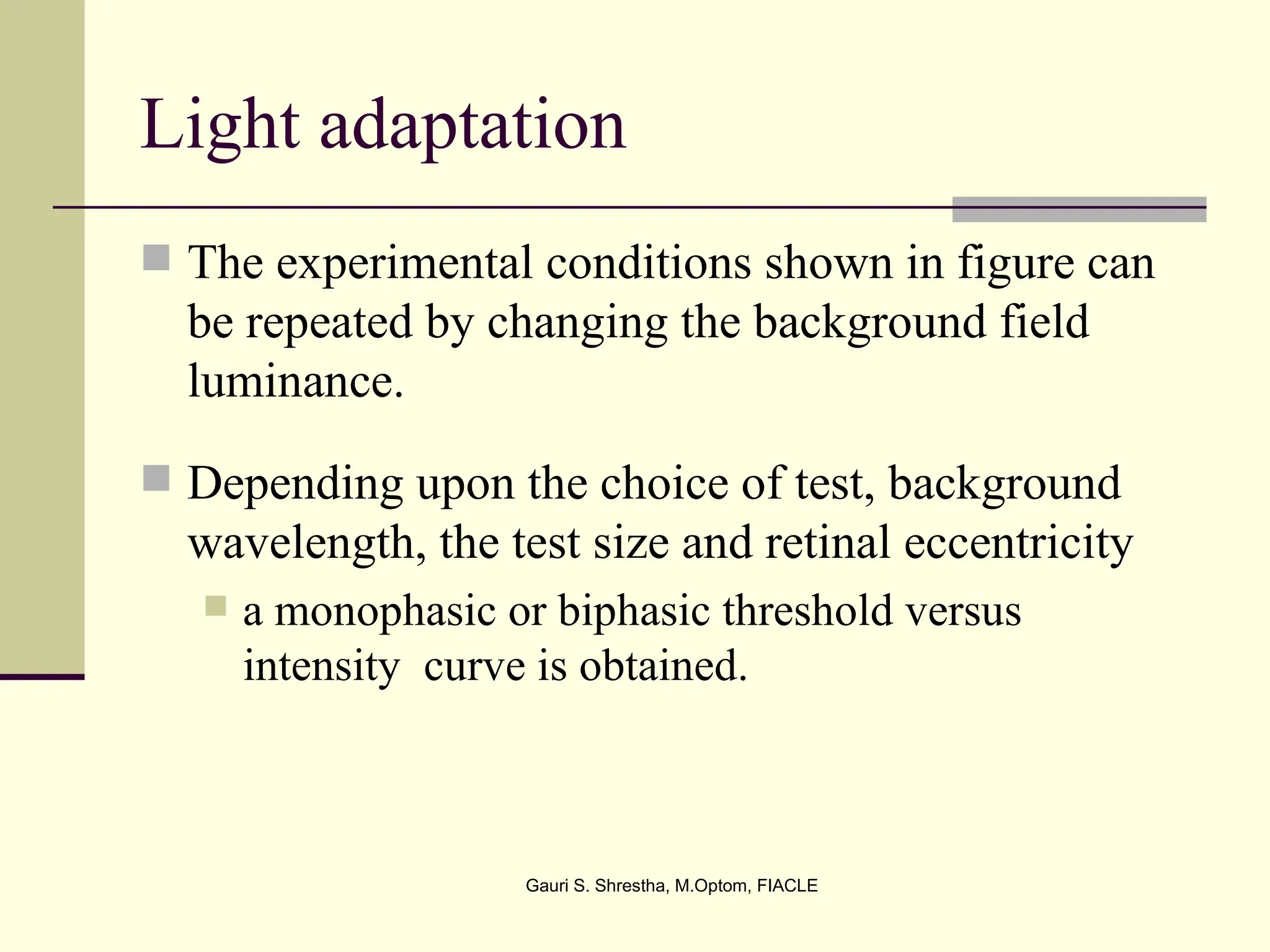Light and dark adaptation | PPT