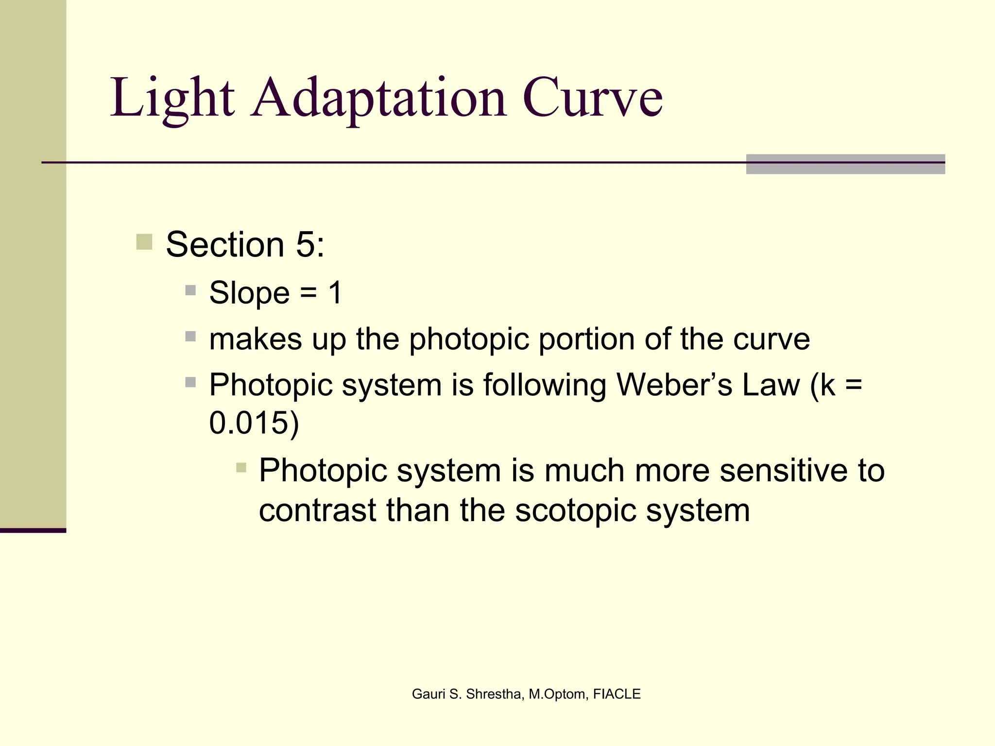 Light and dark adaptation | PPT