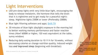 Light and Exercise in the Journey to Recovery | PPTX
