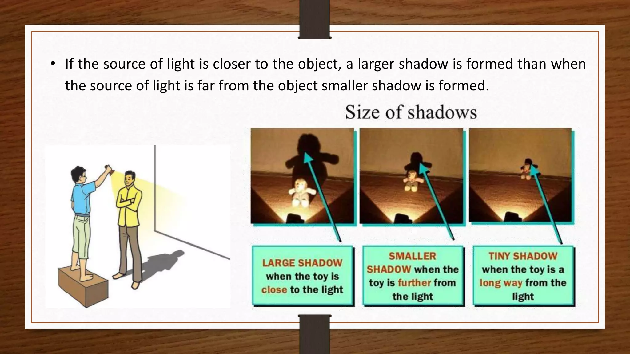 Light and formation of shadows | PPTX