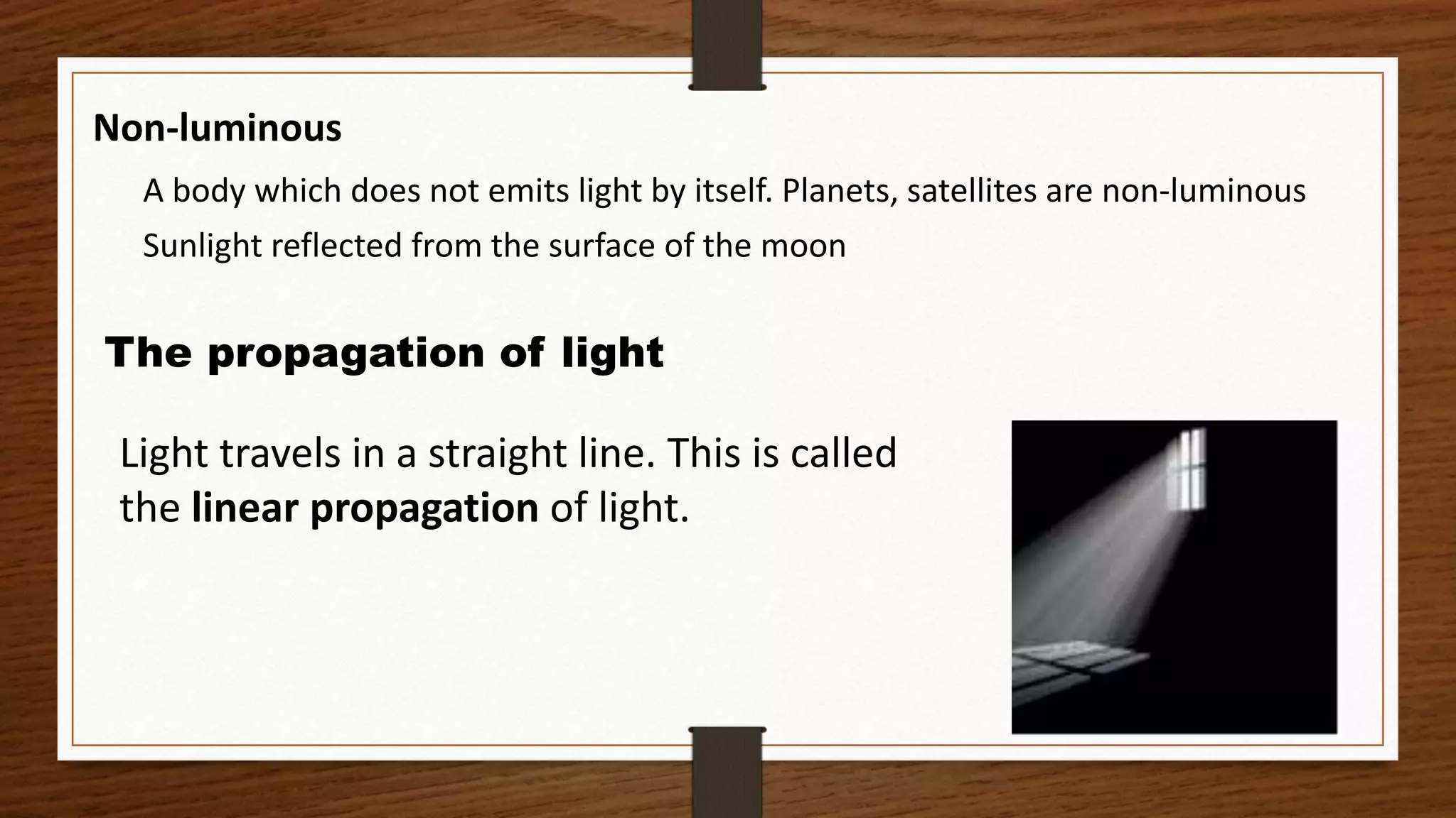 Light and formation of shadows | PPTX