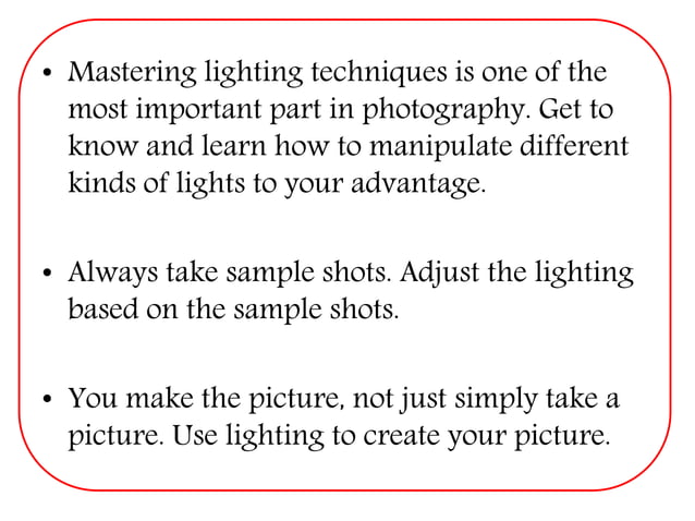 Light and lighting | PPTX