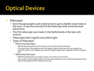 Light and optics notes | PPT