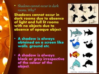 Light and shadows grade 5 cbse_Deepa Unnikrishnan | PPTX