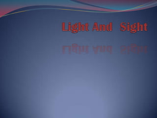 Light and sight | PPT