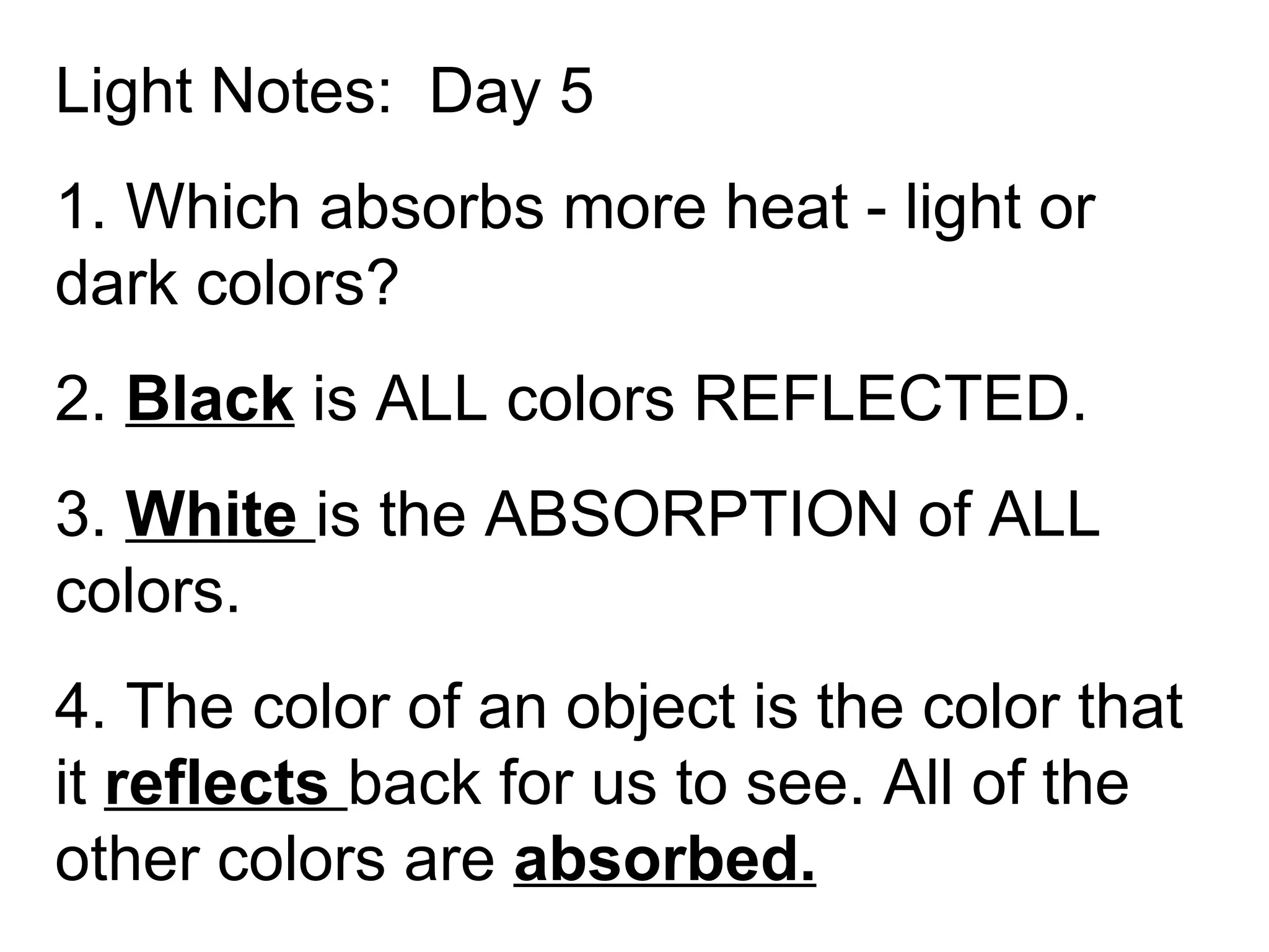 Light and sound daily power point | PPT