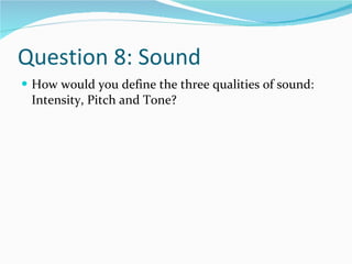 Light and sound science 2 ESO Bilingual | PPT