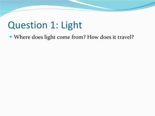 Light and sound science 2 ESO Bilingual | PPT