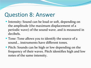 Light and sound science 2 ESO Bilingual | PPT