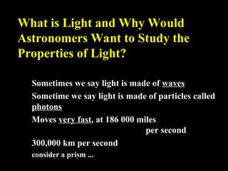 light and telescopes astronomy science.ppt