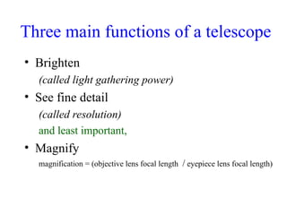 light and telescopes astronomy science.ppt
