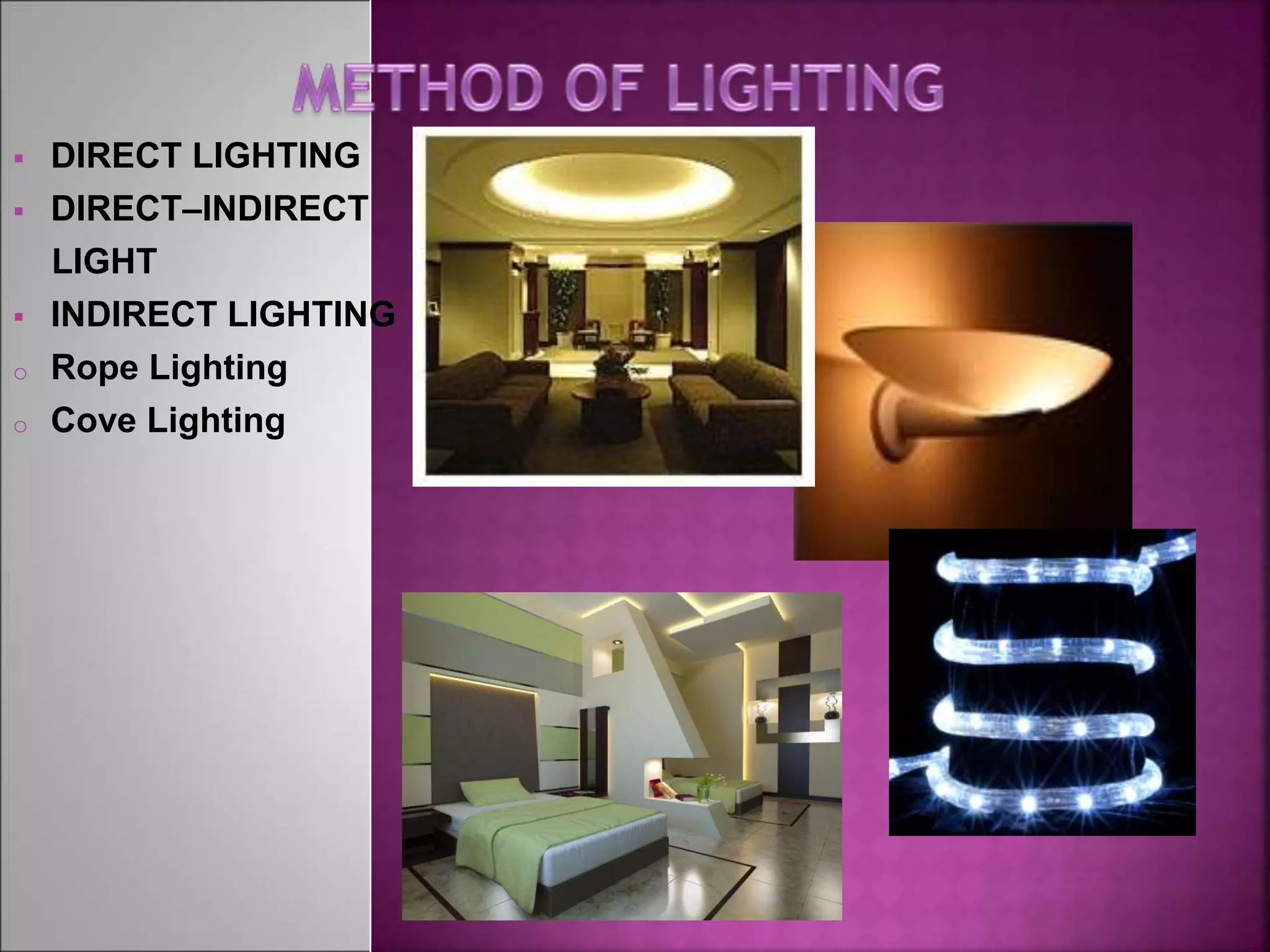 Light as element of Interior Design | PPTX