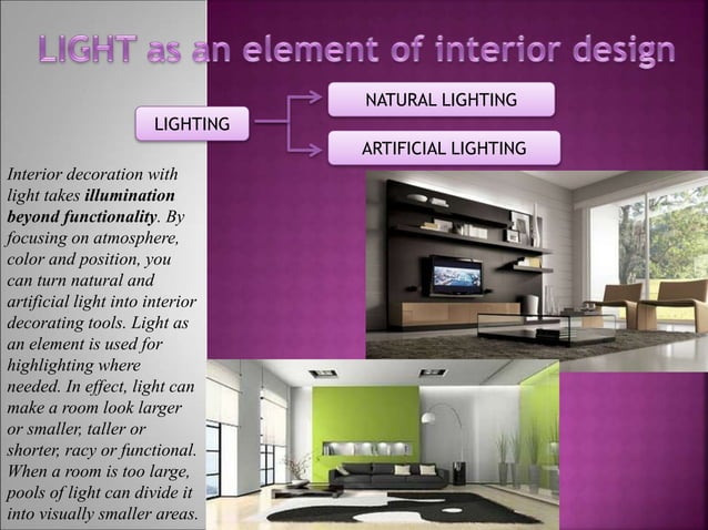 Light as element of Interior Design | PPTX
