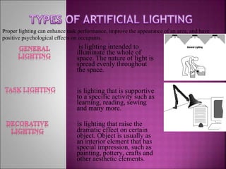 Light as element of Interior Design | PPTX