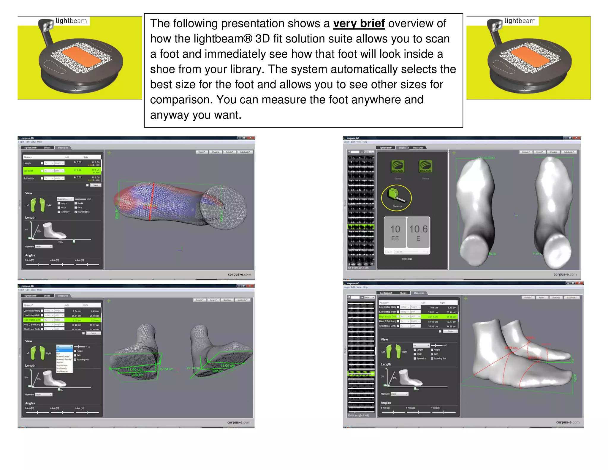 Lightbeam 3D Fit Solution Suite 08 09 | PDF