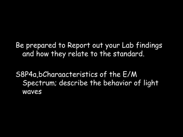 The Behavior of light on different substances | PPT | Chemistry | Science