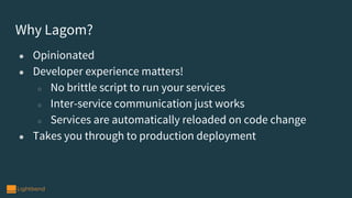 Lightbend Lagom: Microservices Just Right | PPT