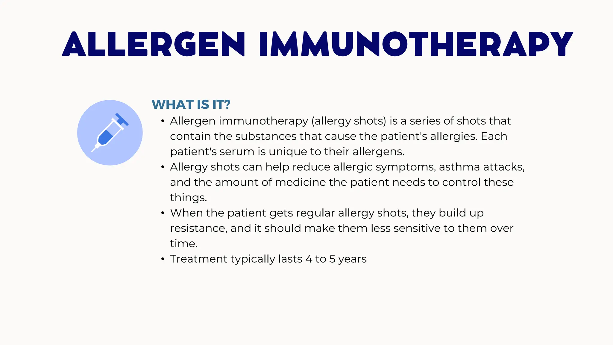 Allergy Shots - Basics | PPTX