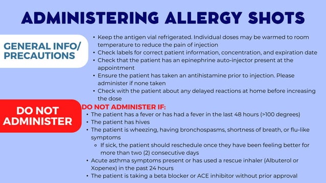Allergy Shots - Basics | PPTX | Allergies | Diseases and Conditions