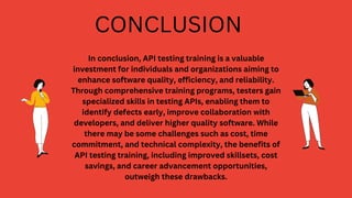 API testing training in Hyderabad location | PPT
